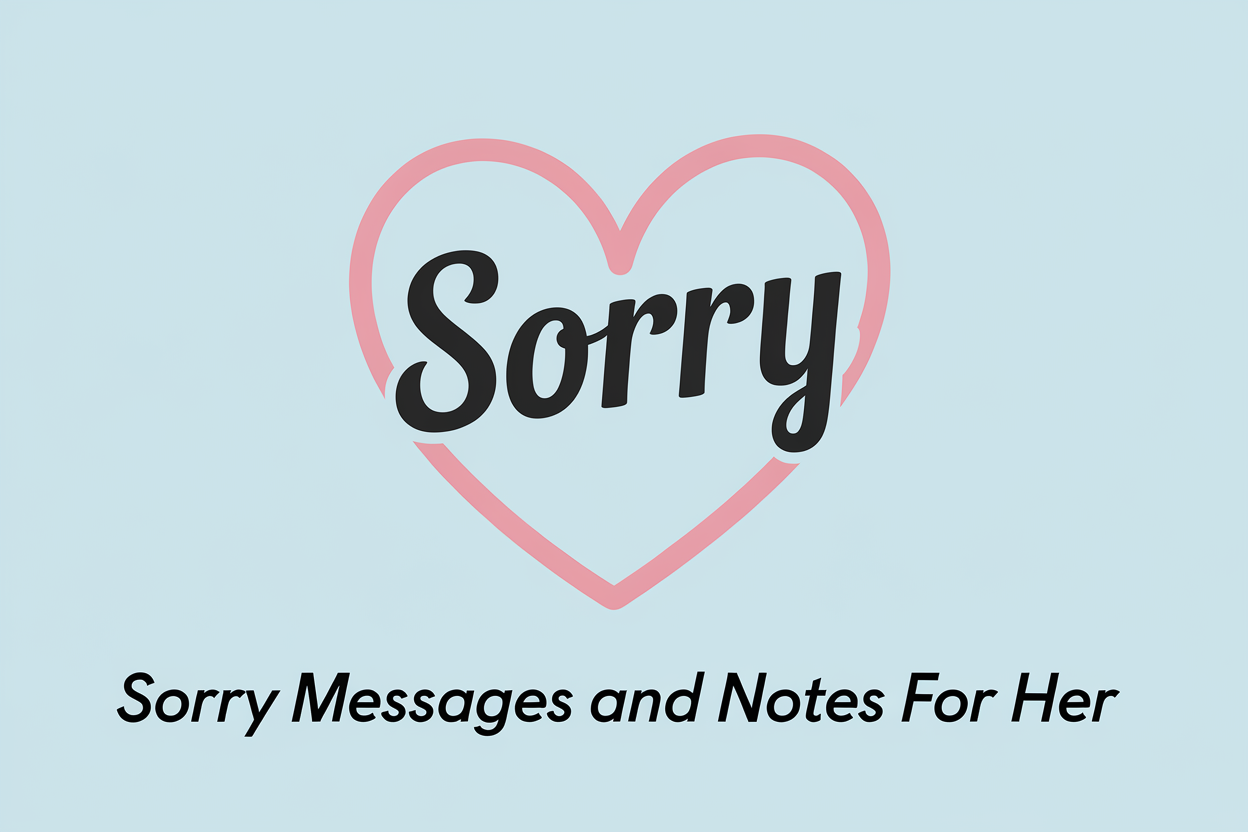 100 Sorry Messages And Notes For Her - Attraction Diary