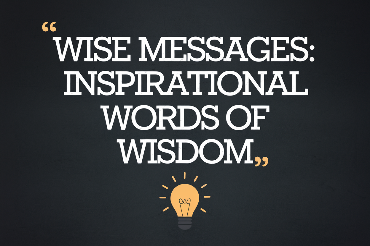 100 Wise Messages: Inspirational Words of Wisdom - Attraction Diary