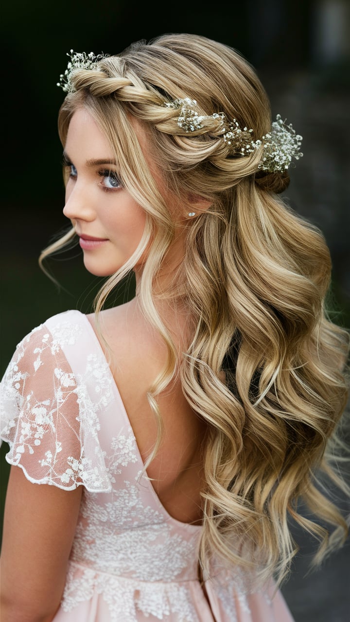 33 Half Up Half Down Prom Hairstyles: Hairstyle With Beauty
