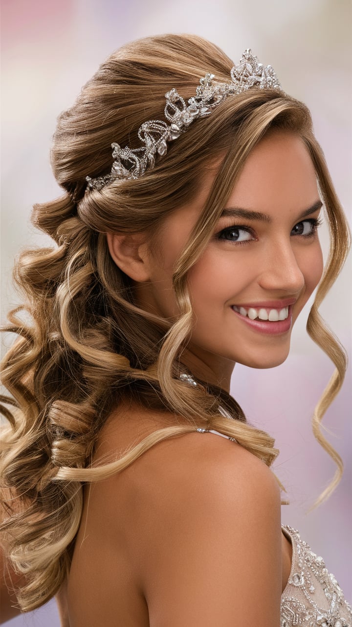 33 Half Up Half Down Prom Hairstyles: Hairstyle With Beauty